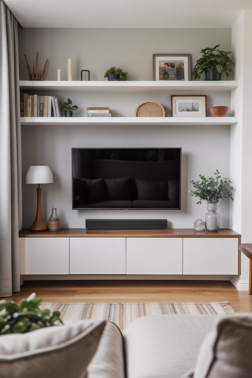 What to Put Under a Mounted TV: 15 Stylish & Functional Ideas - Home ...